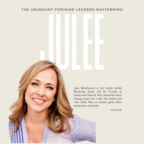 Meet Julee Winterbourne Mentor In The Abundant Feminine Leaders Mastermind Evoke Feminine
