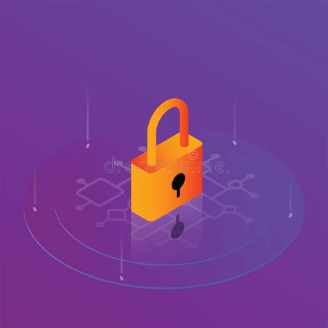 Data Protection Cloud Computing Security Concept Stock Image Image