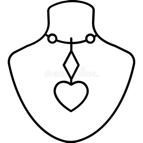 Heart Locket Outline Vector Icon That Can Easily Edit Or Modify Stock Vector Illustration Of