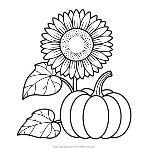 Ausmalbild Herbstblume Ausmalbilder Ausdrucken