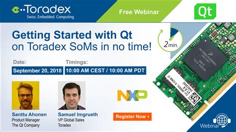 Joint Webinar Getting Started With Qt On Toradex System On Modules In No Time