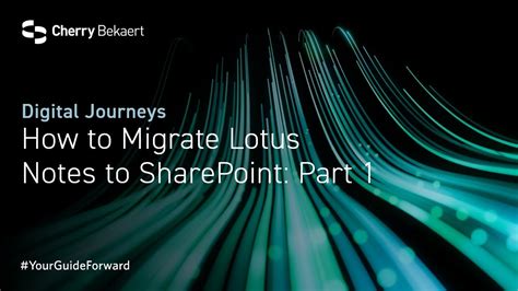 How To Migrate Lotus Notes To Sharepoint Part 1 Youtube