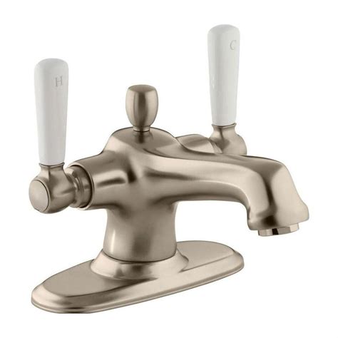 Grifo De Baño De Un Solo Agujero Bancroft Monoblock Con Placa De