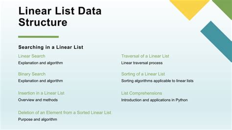 Data Structures Linear Listsppt For Class 12 Ppt