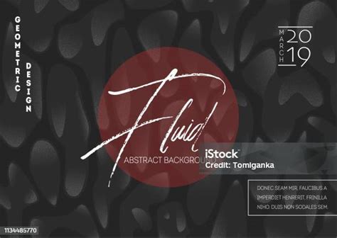 유체 액체 모양으로 장식 된 벡터 템플릿입니다 곡물 텍스처와 현대 추상적인 배경입니다 0명에 대한 스톡 벡터 아트 및 기타 이미지 0명 3차원 형태 고풍스런 Istock