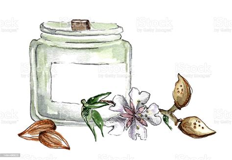 전형적인 향이 나는 왁스 양초의 손으로 그린 수채화 삽화 집에 대한 스톡 벡터 아트 및 기타 이미지 집 향기로운 0명 Istock