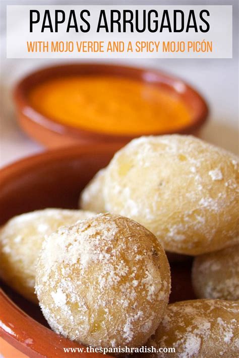 Papas Arrugadas With Mojo Verde And A Spicy Mojo Picón Recipe Tapas