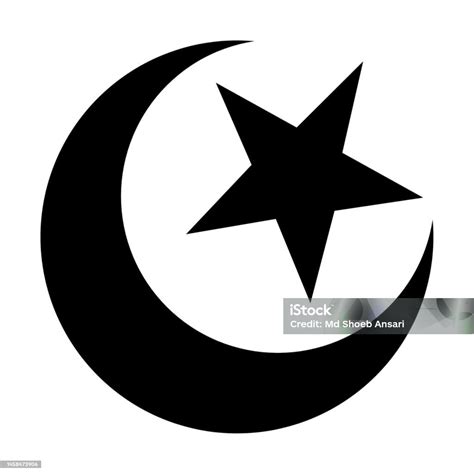 흰색 배경에 고립된 달 라마단 아이콘은 긴 배너에 설정됩니다 흰색과 회색 별 초승달 및 별 라마단 카림 인사말 카드 축하 디자인 요소 0명에 대한 스톡 벡터 아트 및 기타