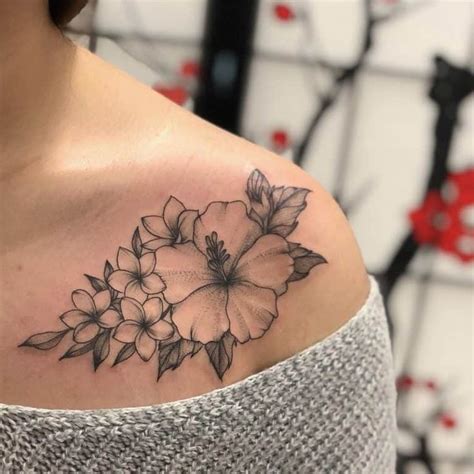Hawaiian Flower Tattoo Ideas Hawaiian Flower Tattoos Tropical Flower