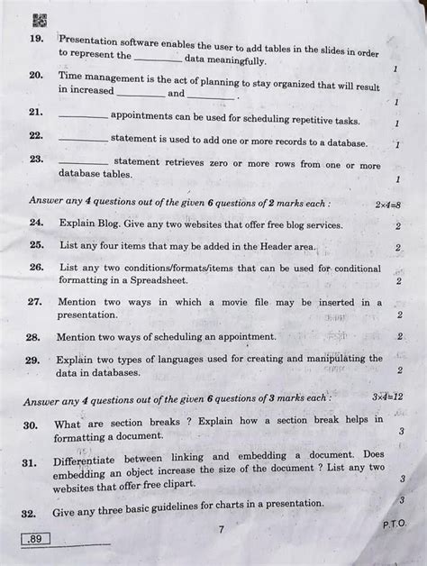 previous year solved question paper 2020 of information technology 402 class x cbse board