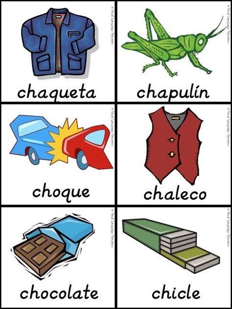 Bilingual Dual Language D Nealian Silabas Con Ch Cha Che Chi Cho Chu Dual Language Picture