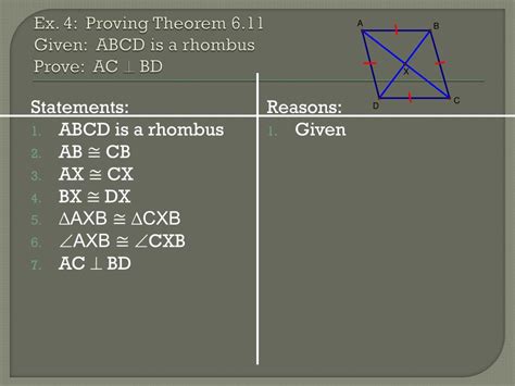 Ppt 6 4 Rhombuses Rectangles And Squares Powerpoint Presentation Free Download Id 6734685