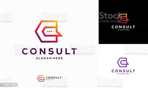 현대 그라데이션 컨설팅 에이전시 로고 템플릿 디자인 심플한 우아한 컨설팅 로고 템플릿 개념에 대한 스톡 벡터 아트 및 기타 이미지 개념 그라데이션 대답하기 Istock
