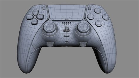 3d Sony Playstation 5 Dualsense Edge Controller Ps5 Turbosquid 1956564