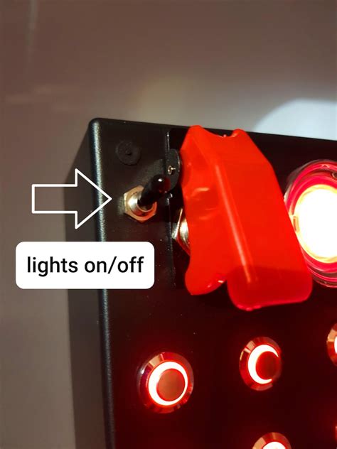 Pc Usb Button Box 32 Functions Back Lit Red With Neon Labels Etsy