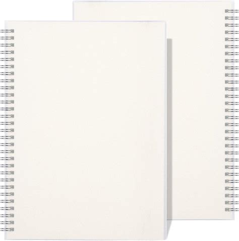 Rettacy Blank Journal Notebook 2 Pack B5 Blank Spiral Notebook With 160 Pages Per