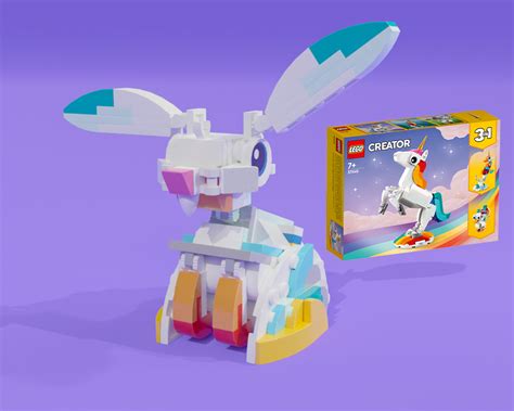 Lego Moc Moon Rabbit By Jheewee Rebrickable Build With Lego