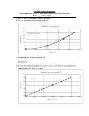 Data Analysis Assignment Plotting Graphs Calculating Slope Course Hero
