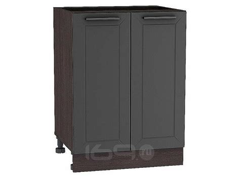 Шкаф нижний под мойку с 2 мя дверцами Глетчер НМ 600 Маренго Силк Венге купить недорого по цене