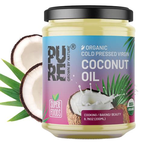 Pure Organic Coconut Oil 676 Oz Cold Pressed Unrefined