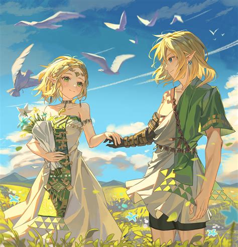 Zelda And Link Art By Al Guang Rzelink