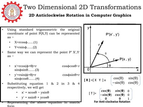 Overview Of Transformation In Computer Graphics Pptx