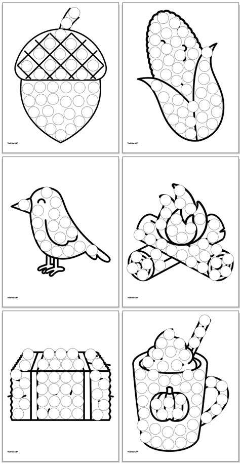 Fall Dot To Dot Coloring Pages A Guide To Autumn Fun