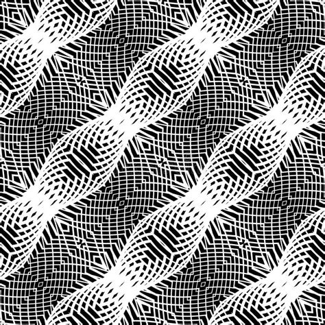 Design Seamless Monochrome Grid Pattern Stock Vector Illustration Of