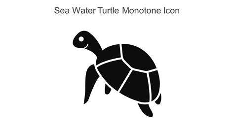 Sea Water Turtle Monotone Icon In Powerpoint Pptx Png And Editable Eps Format PPT Sample