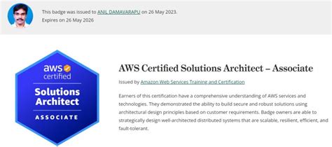 Anil Damavarapu Cisa Cism Crisc Cissp Cipp E On Linkedin Earned A Badge From Amazon Web
