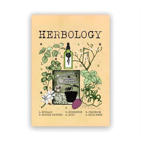 Harry Potter Aesthetic Poster Boogzel Apparel Herbology Art