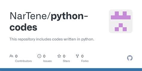 Github Nartenepython Codes This Repository Includes Codes Written In Python