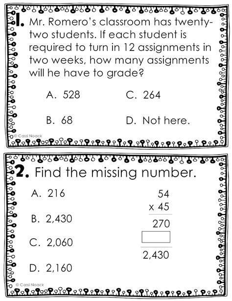 Double Digit Multiplication Task Cards Minds In Bloom Unlimited