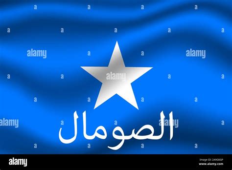 Beautiful National Flag Of Federal Republic Of Somalia Original Colors