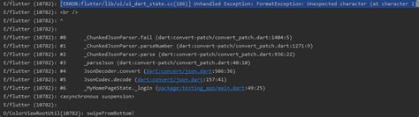 Php Unhandled Exception Formatexception Unexpected Character At