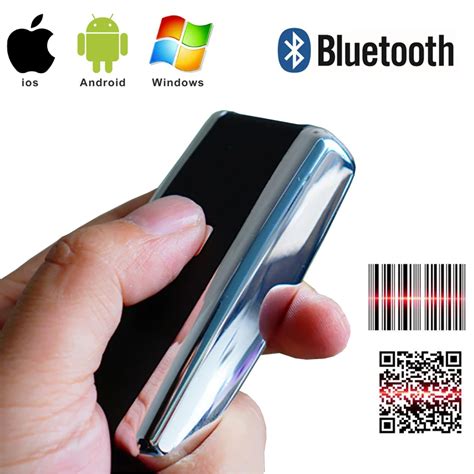 Portable Pocket Wireless D Scanner QR Code Reader Bluetooth D Barcode Scanner For Android IOS