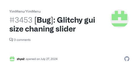 Bug Glitchy Gui Size Chaning Slider Issue 3453 YimMenu YimMenu