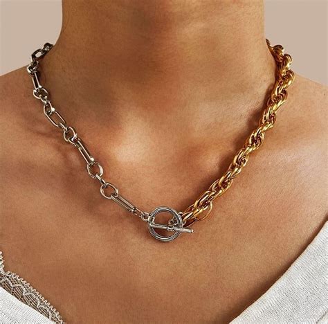 Цепочка золото с серебром — цена 99 грн в каталоге Цепочки Купить аксессуары по доступной цене