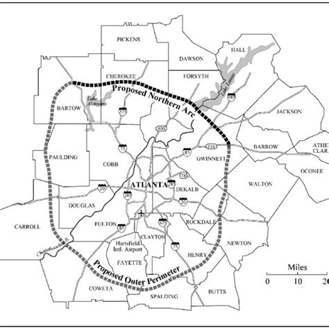 The Geography Of Atlantas Sprawl Sources Arc 1994 Arc 2000