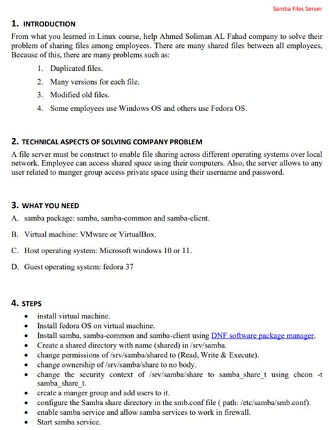 Solved 1 Introduction From What You Learned In Linux
