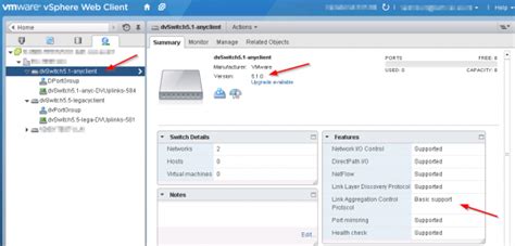 Enhanced LACP Support Missing In My Distributed Switch 5 5 Cloudmaniac Net Romain Decker