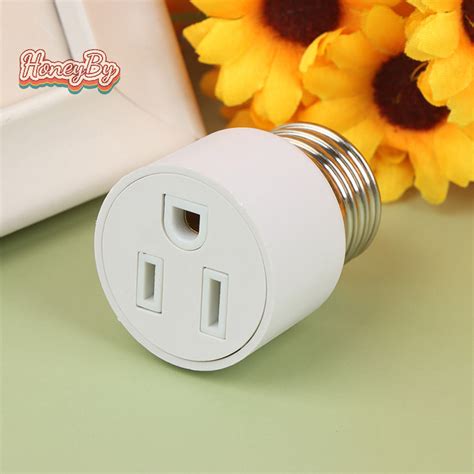 Honeybird E26 E27 Screw B22 Bayonet Lamp Holder To Us Eu Ac Power Plug Adapter Converter Nice