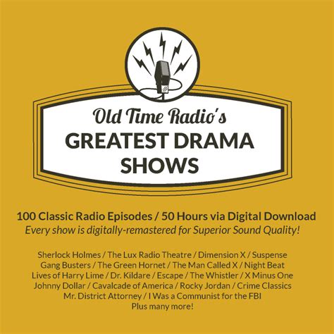 100 Radio Shows Own The Greatest Old Time Radio Shows Of All Time