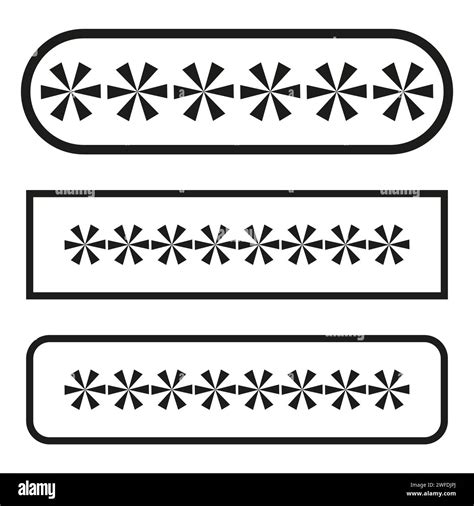 Password Field Stock Vector Images Alamy