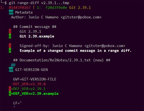Feature Request Markdown Code Block Highlighting For Git Range Diff Output Community