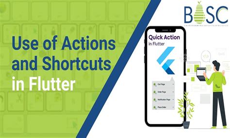 how to use actions and shortcuts in flutter application by kuldeep