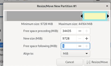 Linux Cannot Resize Partition In Gparted Super User