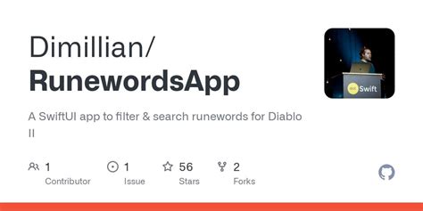runewordsapp an open source swiftui app to filter and search runewords for the video game diablo