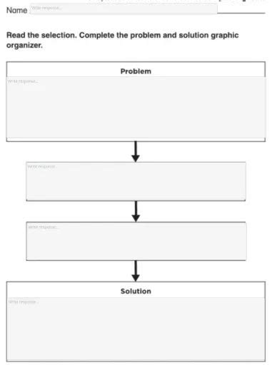 Problem Solution Chart Problem And Solution Worksheets Solutions