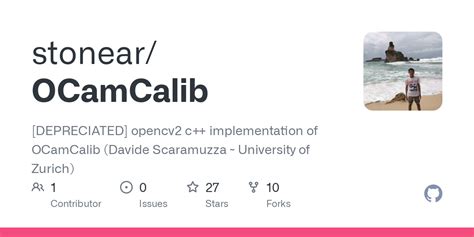 Github Stonear Ocamcalib Depreciated Opencv C Implementation Of Ocamcalib Davide